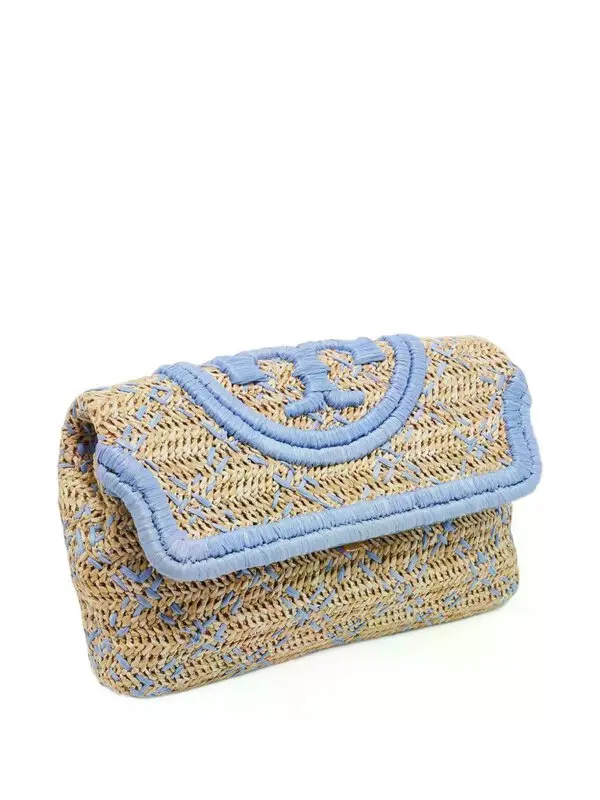 Tory Burch Fleming Woven Clutch Bag