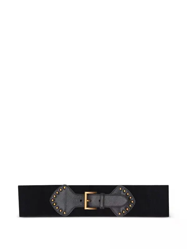 Prada Studded Elasticated Belt - Black