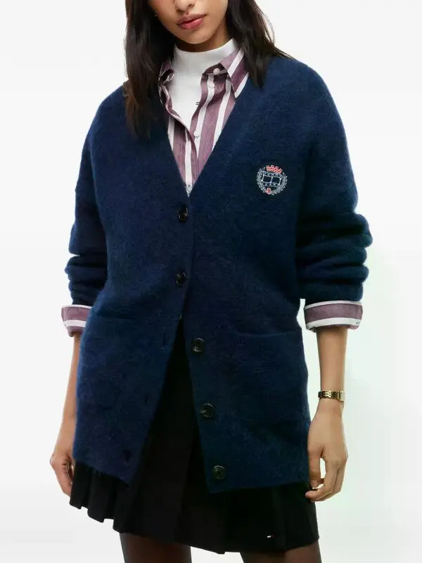 Tommy Hilfiger Logo-patch V-neck Cardigan