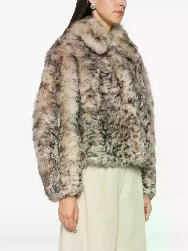 Brunello Cucinelli Fur-texture Zip-up Jacket