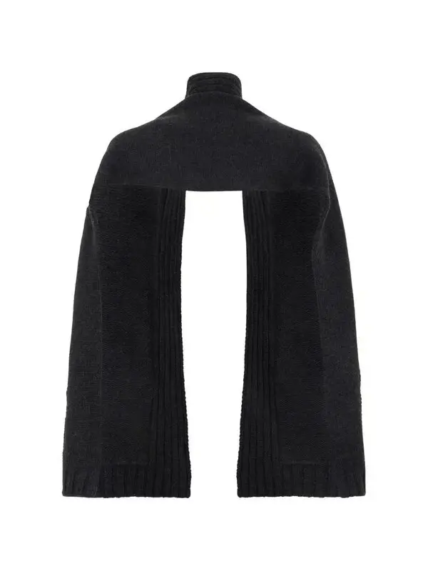 MOORER Ribbed-knit Pocket Scarf