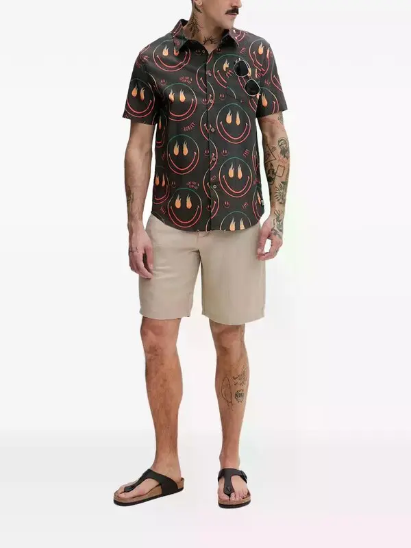 HURLEY Smiley-print Short-sleeve Shirt