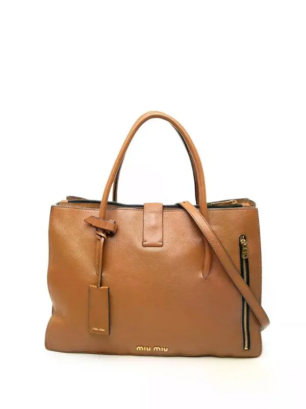 Miu Miu 2010-2026 Goatskin Madras Satchel