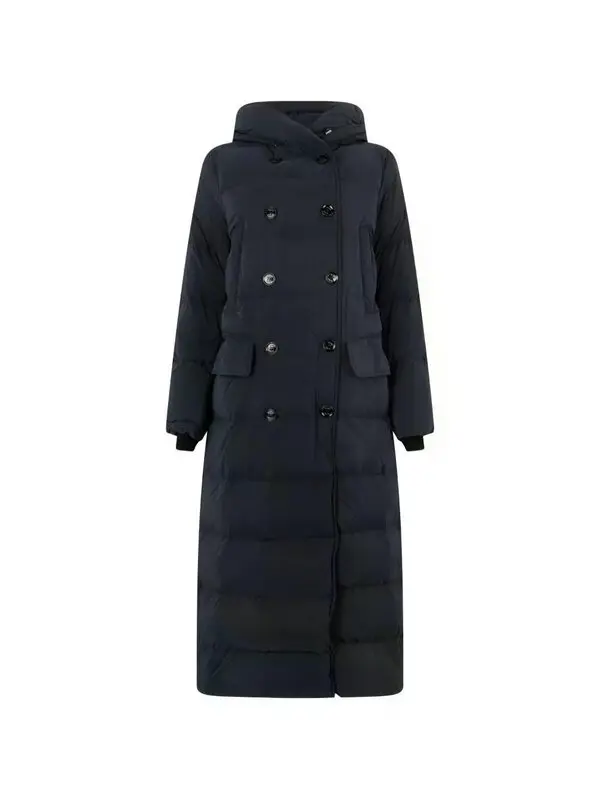 MOORER Hooded Double-breasted Coat