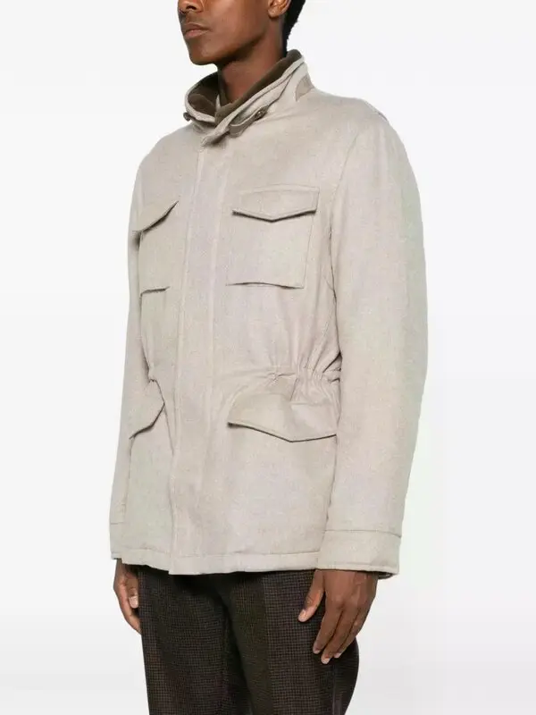 BARBA NAPOLI High-neck Four-pocket Jacket
