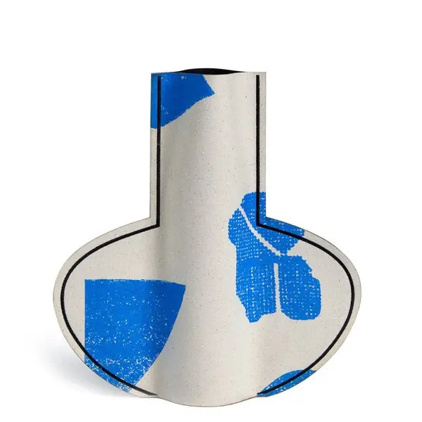 LONDON ATELIER BYPRODUCT Cotton Cyclades Lekythos Large Vase - Blue