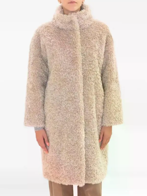 Herno Faux-fur Funnel-neck Coat