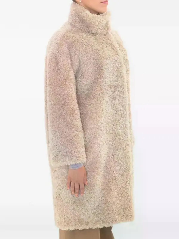 Herno Faux-fur Funnel-neck Coat