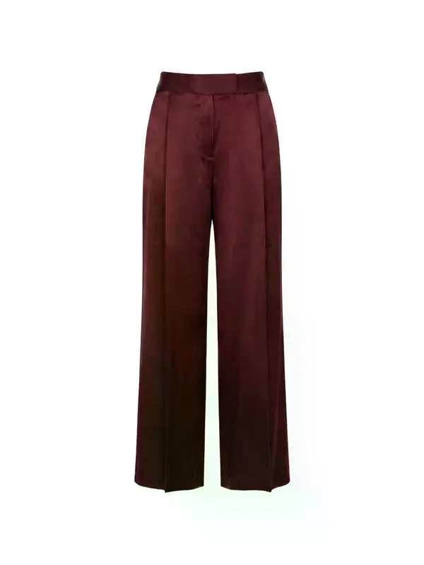 THE SEI Pleated Silk Trousers