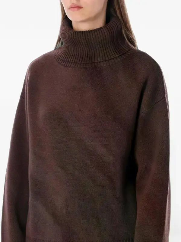 RHEA Roll-neck Drop-shoulder Sweater