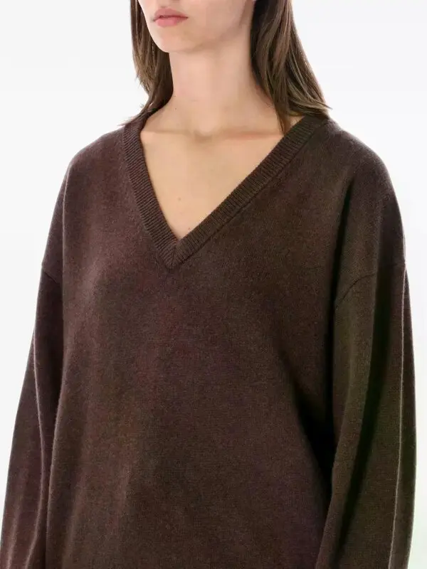 RHEA V-neck Drop-shoulder Sweater