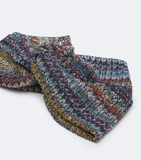 Missoni Knitted Sequined Headband