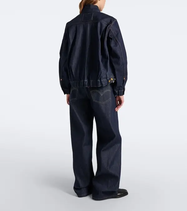 Sacai Belted Wide-leg Jeans