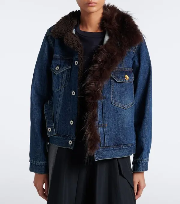 Sacai Asymmetric Denim Jacket