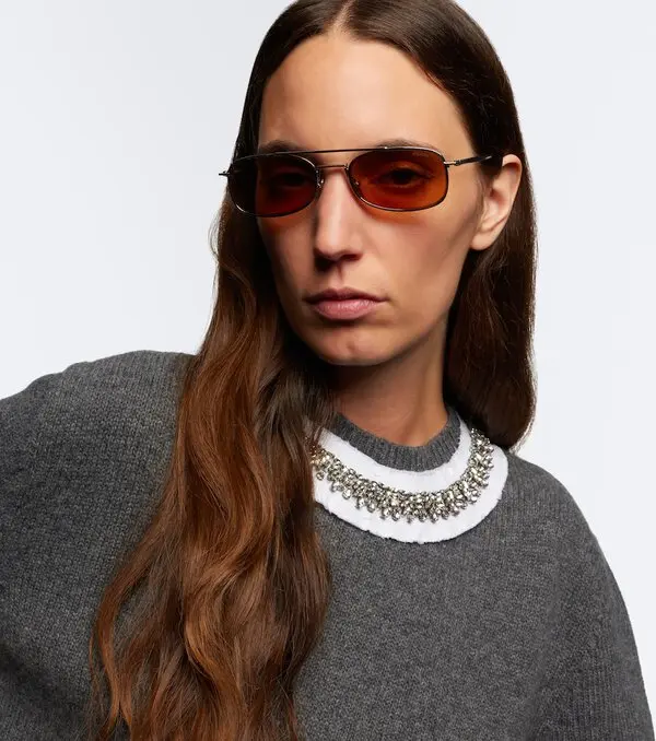 Prada Wire Navigator Sunglasses