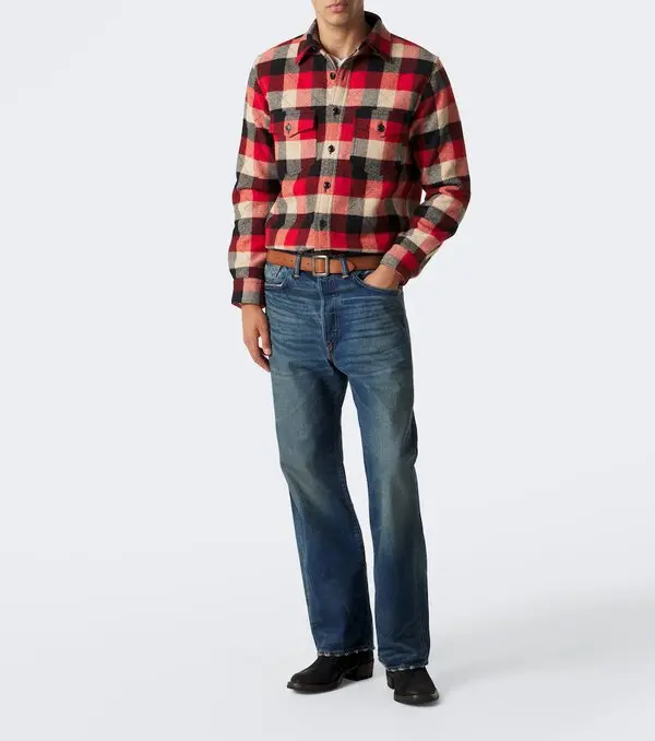 Ralph Lauren Padded Plaid Wool Twill Overshirt