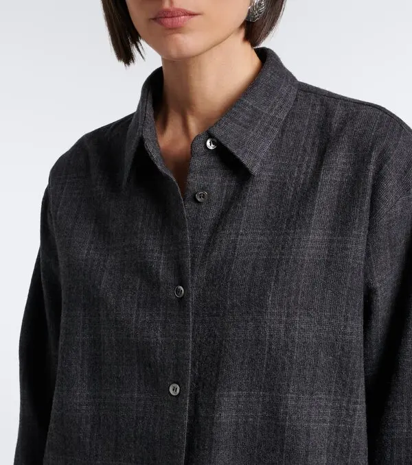 Magda Butrym Plaid Virgin Wool Shirt