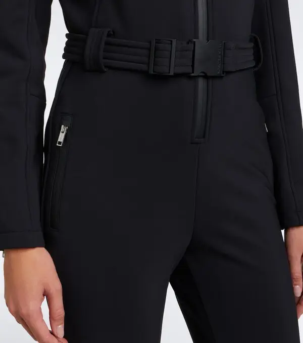 YVES SALOMON Belted Shearling-trimmed Ski Suit