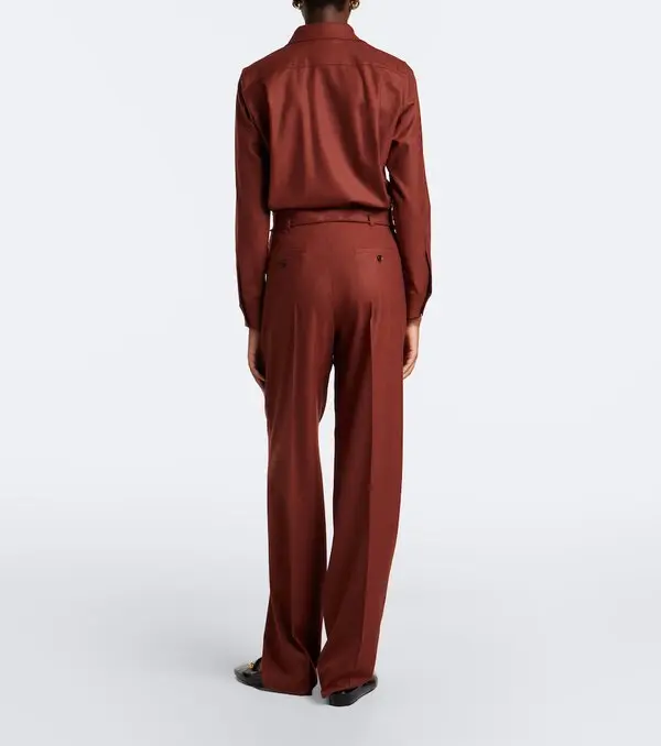 Max Mara Cashmere-blend Straight Pants