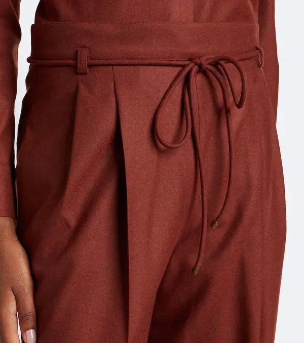 Max Mara Cashmere-blend Straight Pants
