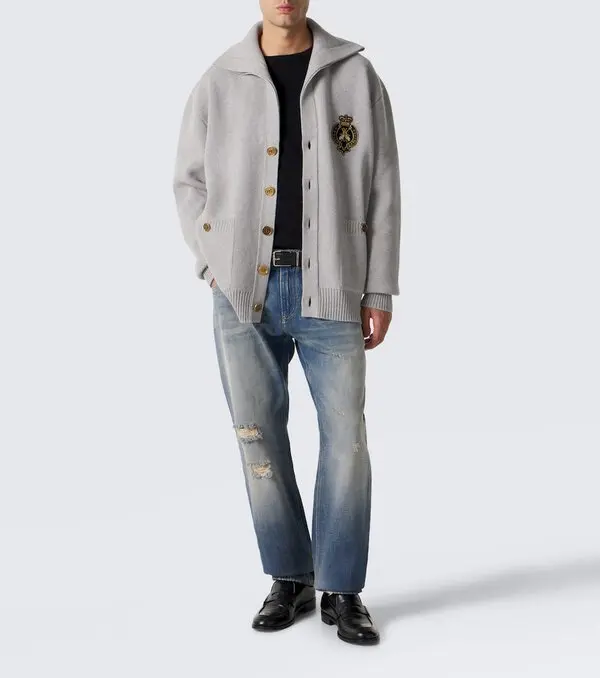 Dolce & Gabbana Logo Virgin Wool Cardigan