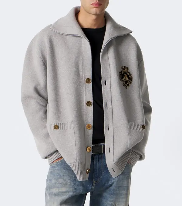Dolce & Gabbana Logo Virgin Wool Cardigan