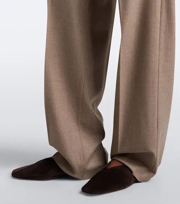 Max Mara Cashmere-blend Straight Pants