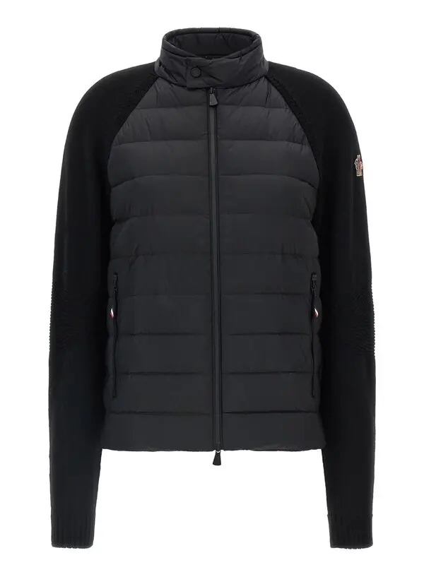 Moncler High-neck Zipped Jacket - Black