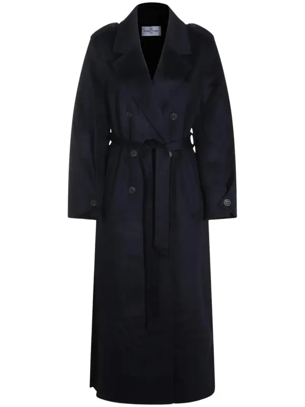 THE DYNAMIS STUDIO Double-breasted Belted Coat