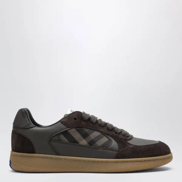 Burberry Terrace Sneakers In Leather And Suede