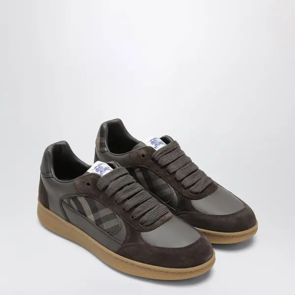 Burberry Terrace Sneakers In Leather And Suede