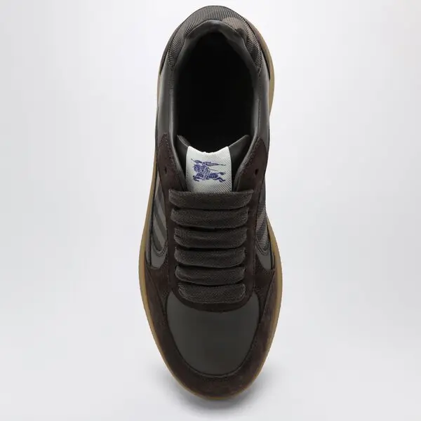 Burberry Terrace Sneakers In Leather And Suede