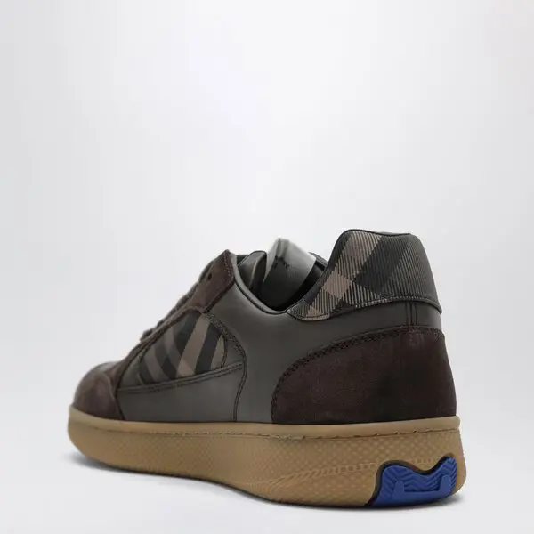 Burberry Terrace Sneakers In Leather And Suede