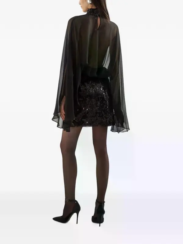 TALLER MARMO Sequin-embellished Silk Mini Dress