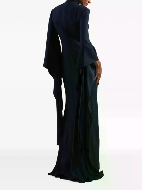 TALLER MARMO Dragon Draped-sleeve Gown