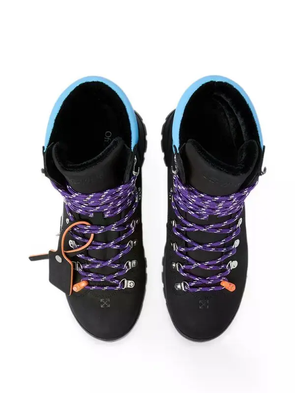 Off-White Logo-patch Panelled Hiking Boots
