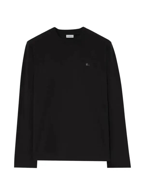 Burberry Long-sleeve Metal Knight Cotton Top