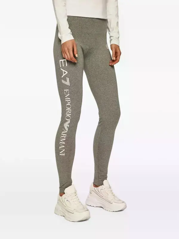 EA7 Logo Leggings - Grey