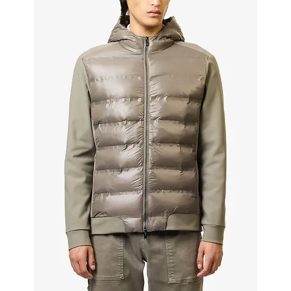 ARNE Hybrid Hooded Shell Puffer Jacket