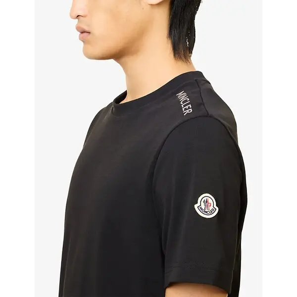 Moncler Logoo-badge Cotton T-shirt