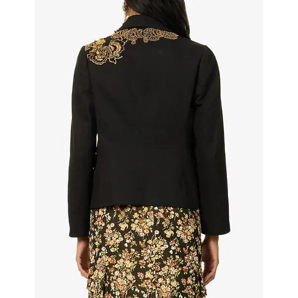 Dries Van Noten Bettsy Embellished Cotton Jacket