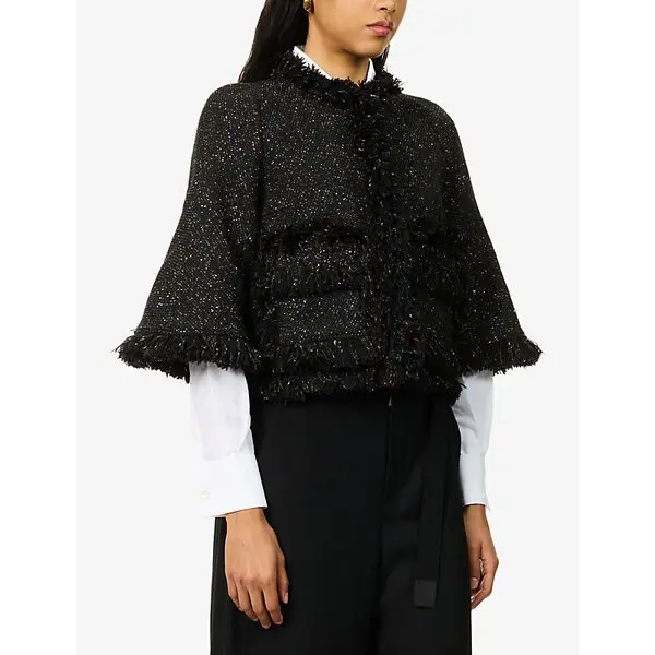 Sacai Tweed Wool-blend Jacket