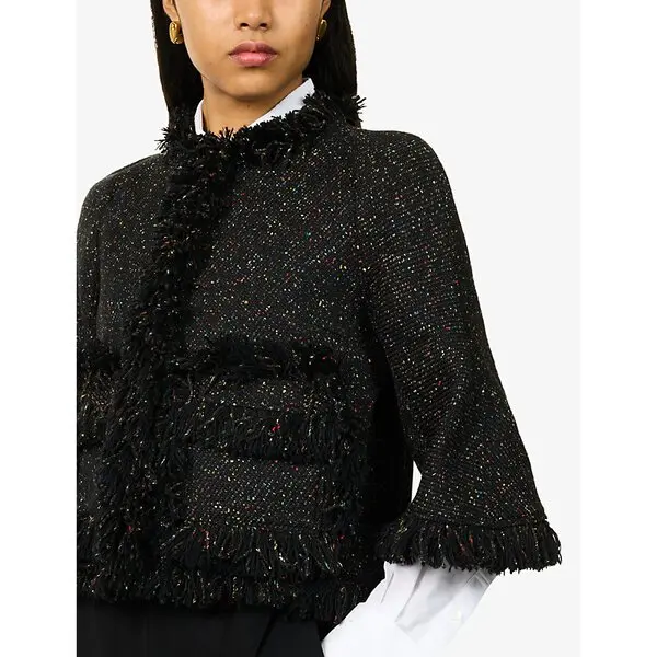 Sacai Tweed Wool-blend Jacket