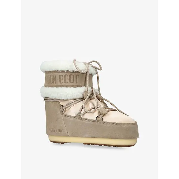 Moon Boot Icon Low Suede And Faux-fur S
