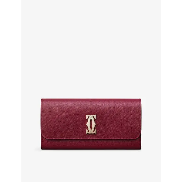 Cartier C De Leather Wallet - Red