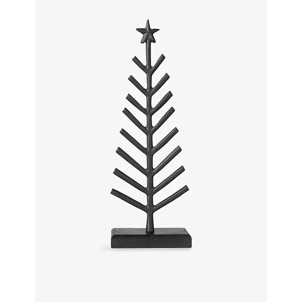 VILLEROY & BOCH Christmas Chic Tree Aluminium And Wood Ornament - Black