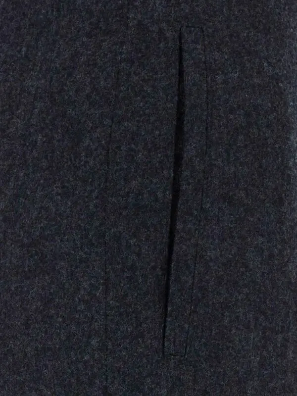 JIL SANDER High-waisted Skinny Pants In Pure Gray Wool