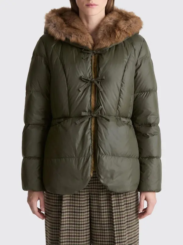Peuterey Short Quilted Nylon Puffer Jacket With Hood And A Relaxed Fit - Brown