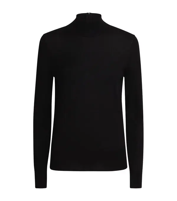 Carolina Herrera Wool-silk-blend Funnel-neck Sweater