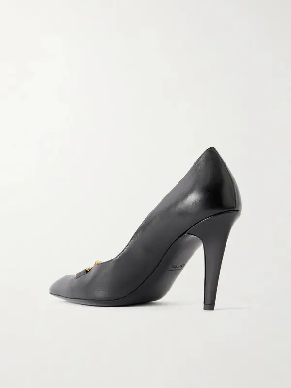 Versace Clelia 90 Medusa-embellished Leather Pumps